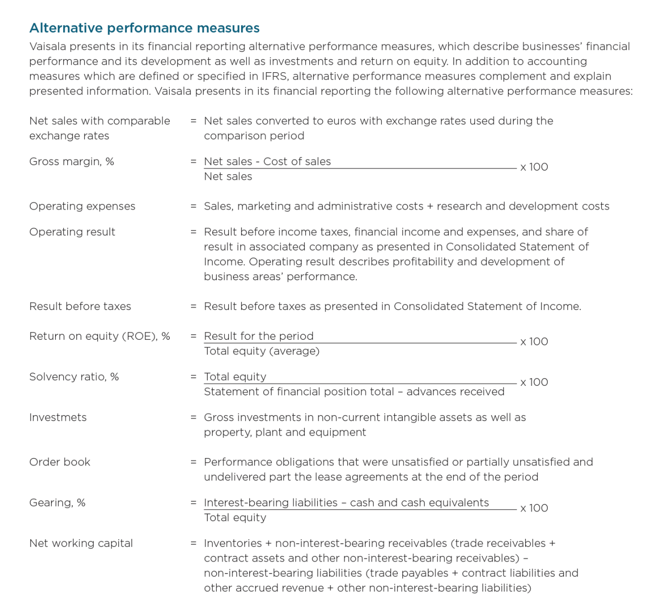 Financial information | Vaisala